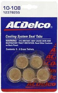 genuine gm (12378255) fluid 3634621 cooling system seal tablet – 4 grams, (pack of 5)