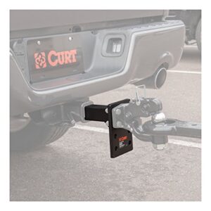 CURT 48323 Adjustable Pintle Mount for 2-Inch Hitch Receiver, 10,000 lbs, 6-1/2-Inch Drop, 6-Inch Length