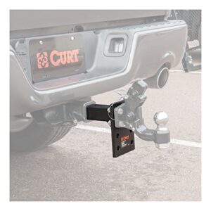 CURT 48323 Adjustable Pintle Mount for 2-Inch Hitch Receiver, 10,000 lbs, 6-1/2-Inch Drop, 6-Inch Length