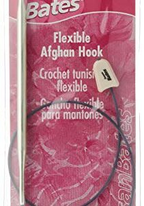 Silvalume Aluminum Flexible Afghan Crochet Hook 22", Size J10/6mm