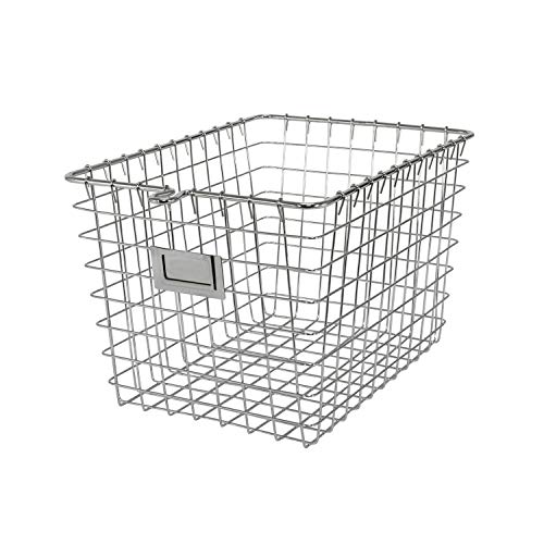 Spectrum Diversified Wire Storage Basket Small, Chrome, Pack of 1