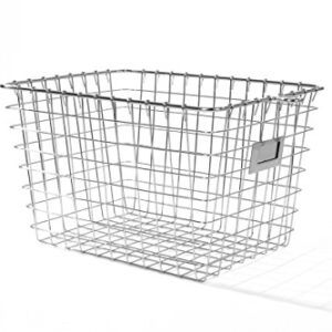 Spectrum Diversified Wire Storage Basket Small, Chrome, Pack of 1