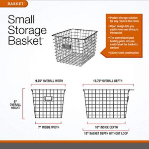 Spectrum Diversified Wire Storage Basket Small, Chrome, Pack of 1