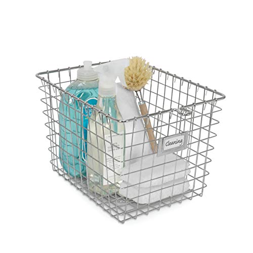 Spectrum Diversified Wire Storage Basket Small, Chrome, Pack of 1