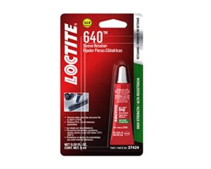 loctite 37424 640 high strength sleeve retainer tube, 6-milliliter