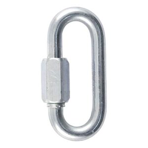 curt 82931 threaded quick link trailer safety chain hook carabiner clip, 7/16-inch diameter, 13,200 lbs break strength