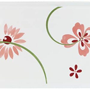 Reston Lloyd Rectangular Melamine Serving/Ottoman Tray, Pretty Pink