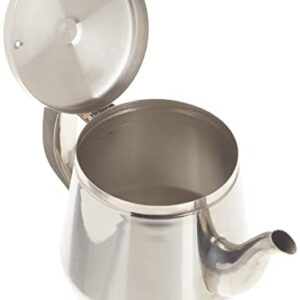 Winco Gooseneck Teapot, 32-Ounce,Stainless Steel,Medium