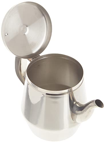 Winco Gooseneck Teapot, 32-Ounce,Stainless Steel,Medium