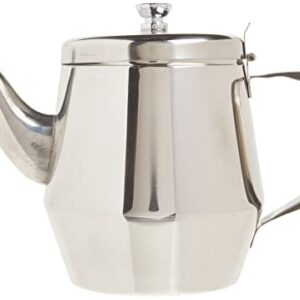 Winco Gooseneck Teapot, 32-Ounce,Stainless Steel,Medium