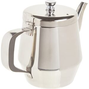 Winco Gooseneck Teapot, 32-Ounce,Stainless Steel,Medium