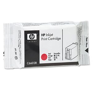 hp red reduced height original ink cartridge (c6602r)