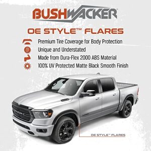 Bushwacker OE Style Factory Front & Rear Fender Flares | 4-Piece Set, Black, Smooth Finish | 50909-02 | Fits 2002-2008 Dodge Ram 1500; 2003-2009 Ram 2500, 3500 w/ 8.2' Bed