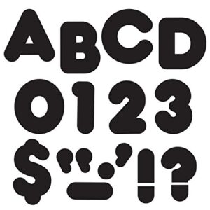 trend enterprises, inc. black 4″ casual uppercase ready letters