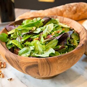 Ironwood Gourmet Large Salinas Standard Salad Bowl, Acacia Wood