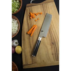 Shun Cutlery Classic Nakiri Knife 6.5", Ideal Chopping Knife for Vegetables and All-Purpose Chef Knife, Professional Nakiri Knife, Handcrafted Japanese Kitchen Knife