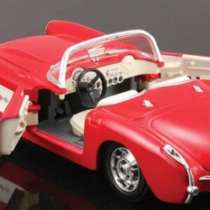 Maisto Assembly Line 1957 Chevrolet Corvette 1/24 Scale Diecast Model Car Kit Red