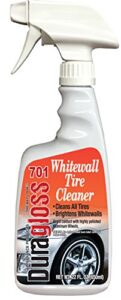 duragloss 701 whitewall tire cleaner – 22 oz, white