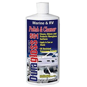 duragloss 501 marine/rv polish and cleaner, 16-ounce, 16 oz, 1 pack, white