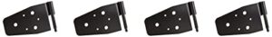 rugged ridge 11202.01 door hinge kit, black, set for 87-06 jeep wrangler yj/tj/lj