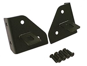 rugged ridge 11027.01 light mount bracket kit, windshield; 76-95 jeep cj/wrangler yj , black