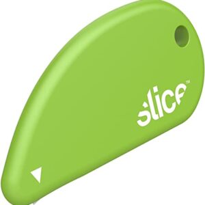 Slice Ceramic Blade, Safety Cutter Finger Friendly, Cuts Blister Packaging, Paper & Ideal for Outline Trims of Shapes or Coupons, 1 Pack, Green