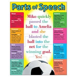 trend enterprises, inc. parts of speech learning chart, 17″ x 22″