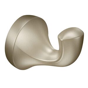 moen yb2803bn eva collection single robe hook, brushed nickel, 3″ x 3″ x 2.5″