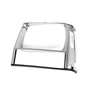 omix | 12419.11 | headlight bezel, left, chrome | oe reference: 55002245 | fits 1984-1990 jeep cherokee xj/mj