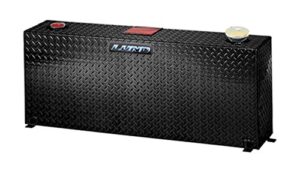 lund 73155 55-gallon rectangular liquid storage tank, diamond plated, black