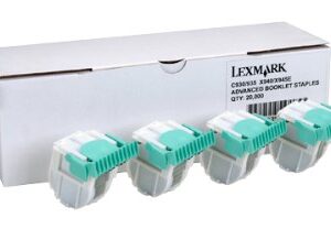 Lexmark Advanced Booklet Staples, 5000 Staples/Ctg, EA=Box of 4 Ctgs (21Z0357)