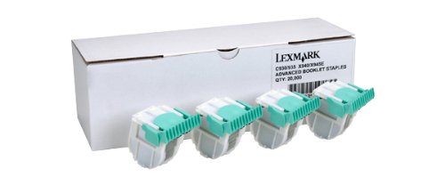 Lexmark Advanced Booklet Staples, 5000 Staples/Ctg, EA=Box of 4 Ctgs (21Z0357)