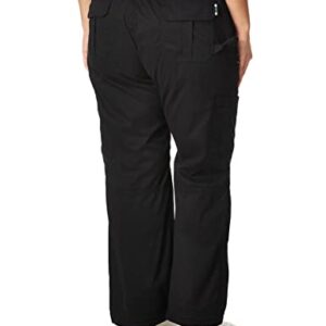 KOI Women's Lindsey Ultra Comfortable Cargo Style Scrub Pants Sizes, Black, Medium/Tall