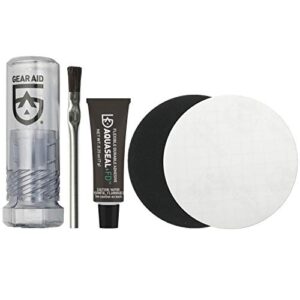 gear aid wader and boot repair kit for neoprene and breathable waders, includes aquaseal fd adhesive and patches