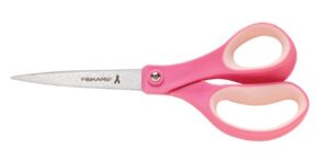 fiskars 8 inch breast cancer awareness scissors