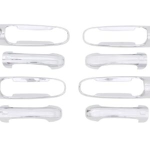 Auto Ventshade 685209 Chrome Door Handle Covers w/o Passenger Keyhole, 4-Door Set for 2002-2008 Dodge Ram 1500, 2002-2010 Ram 2500 & 3500, 2004-2008 Durango, 2005-2008 Dakota, 2002-2006 Jeep Liberty