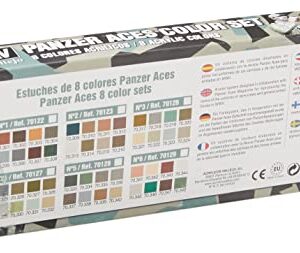 Vallejo Panzer Aces No #2 Paint Set, 17ml