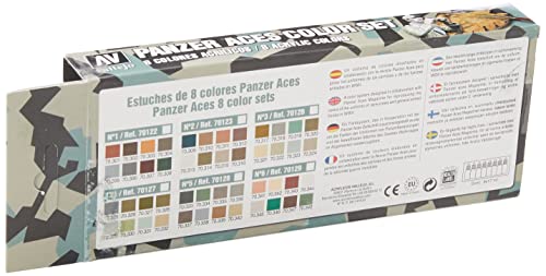 Vallejo Panzer Aces No #2 Paint Set, 17ml