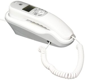 at&t tr1909 trimline corded phone with caller id, white