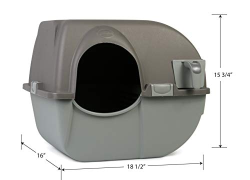 Omega Paw Self-Cleaning Litter Box, Regular, Taupe