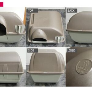 Omega Paw Self-Cleaning Litter Box, Regular, Taupe