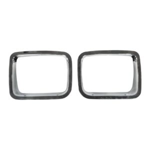 omix | 12419.05 | headlight bezel kit, chrome | oe reference: 56003104k | fits 1987-1995 jeep wrangler yj