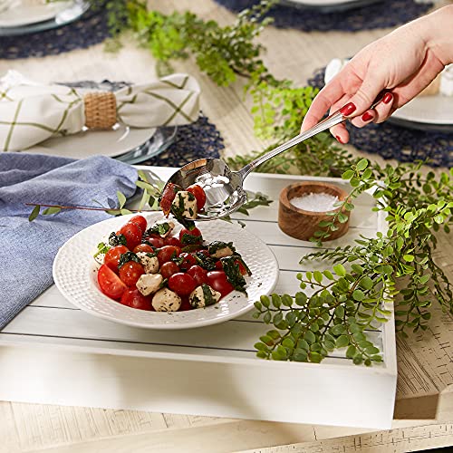 RSVP International Endurance Flatware Collection Stainless Steel, Dishwasher Safe, Berry Spoon