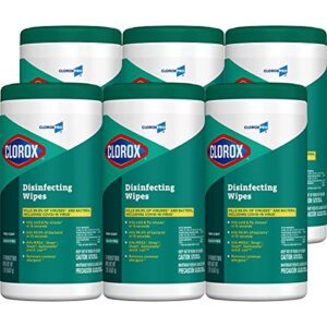 cloroxpro disinfecting wipes, clorox disinfectant wipes, industrial cleaning, fresh scent, 75 wet wipes (6 pack) – 15949