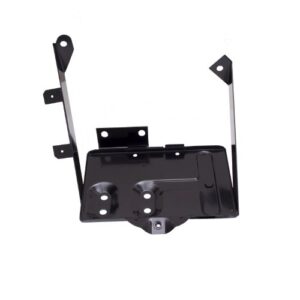 rugged ridge 11214.01 battery tray kit; 76-86 jeep cj