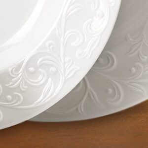 Lenox Opal Innocence Carved 4-Piece Place Setting, 4.95 LB, White