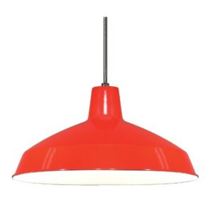 nuvo lighting sf76/663 warehouse shade, red