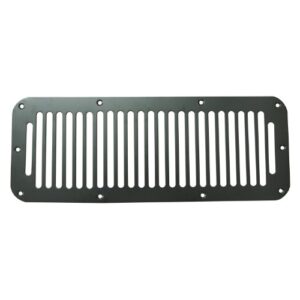 rugged ridge 11206.01 cowl vent cover, black; 76-95 jeep cj/wrangler yj