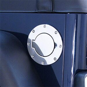 Rugged Ridge 11134.01 Gas Cap Door, Non-Locking, Stainless Steel; 97-06 Jeep Wrangler TJ