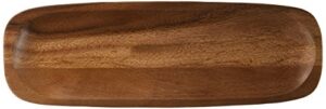 noritake kona wood 12-inch rectangular platter, set of 2